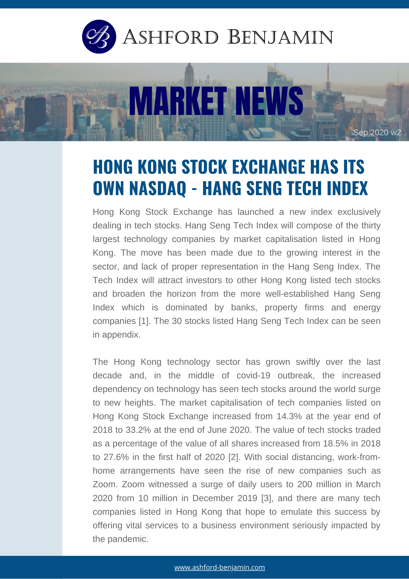 MARKET NEWS – 23 SEP 2020 - Ashford Benjamin